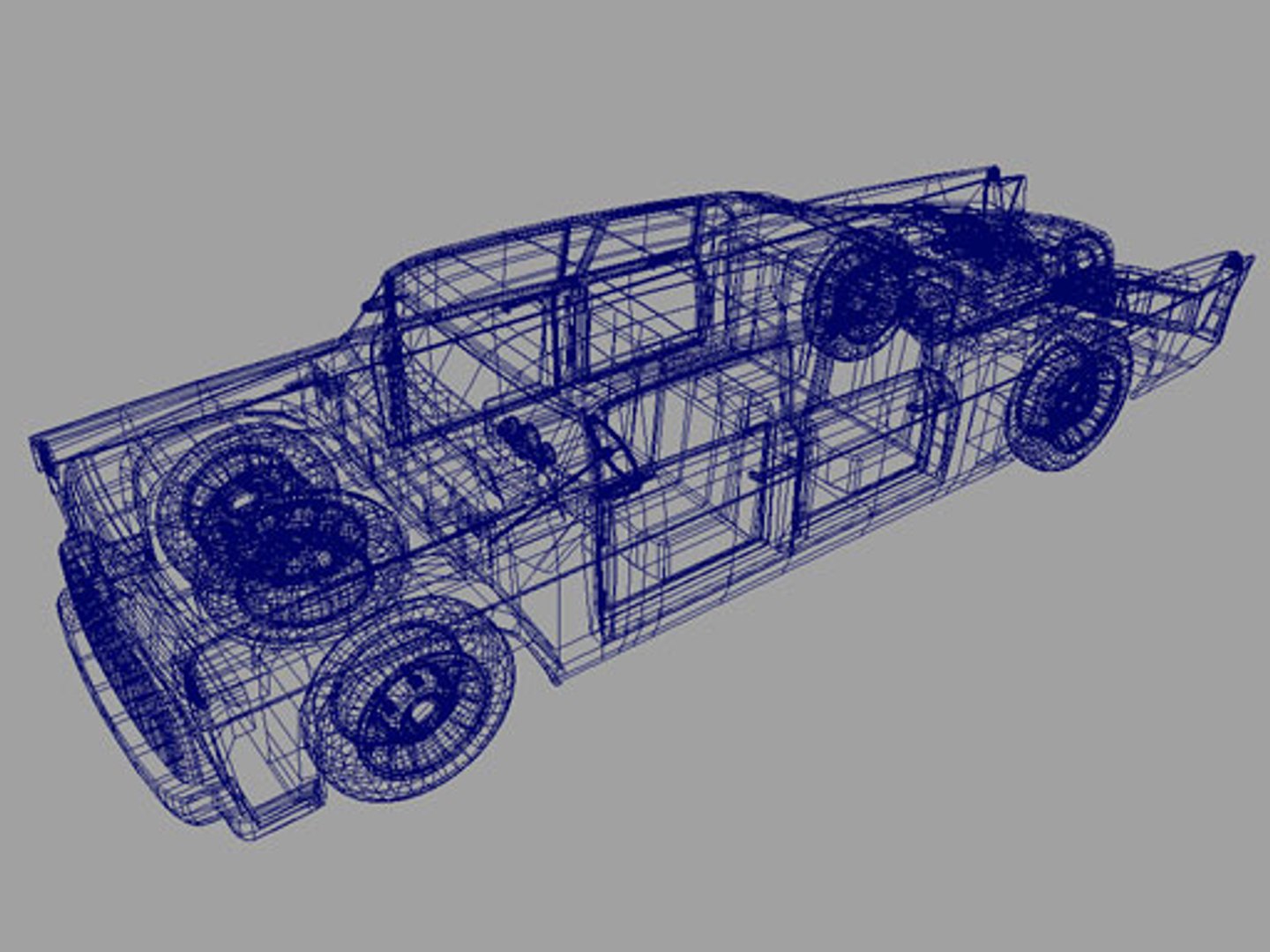 3d Model Of Prewar Car