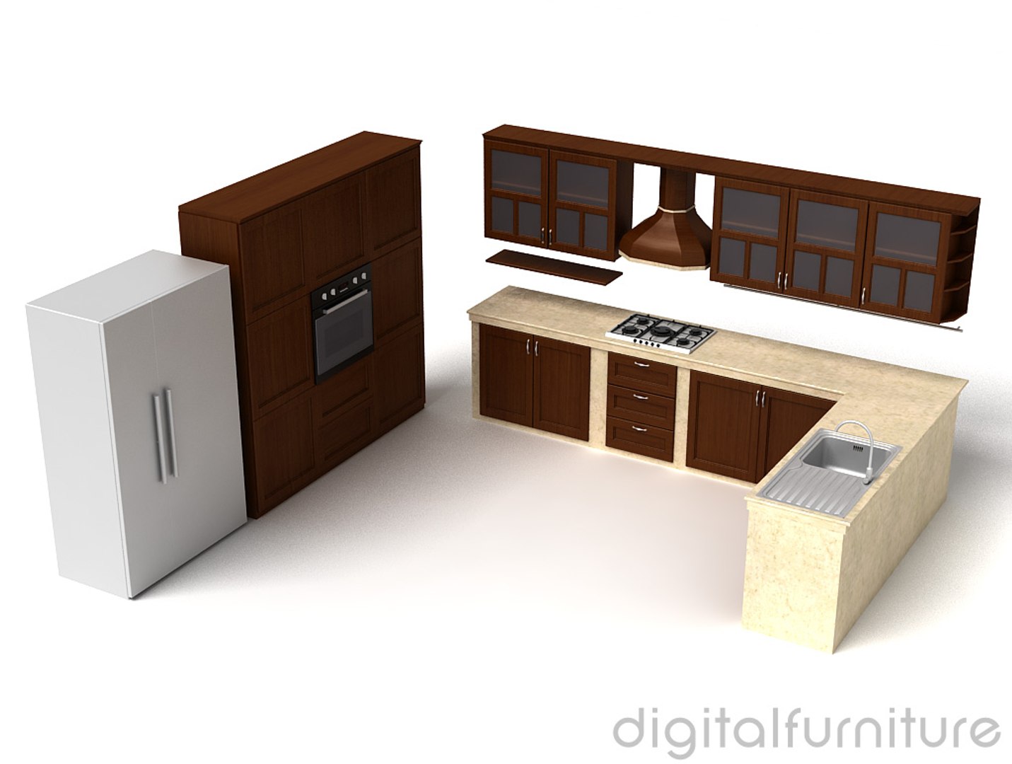 Kitchen 3d Max