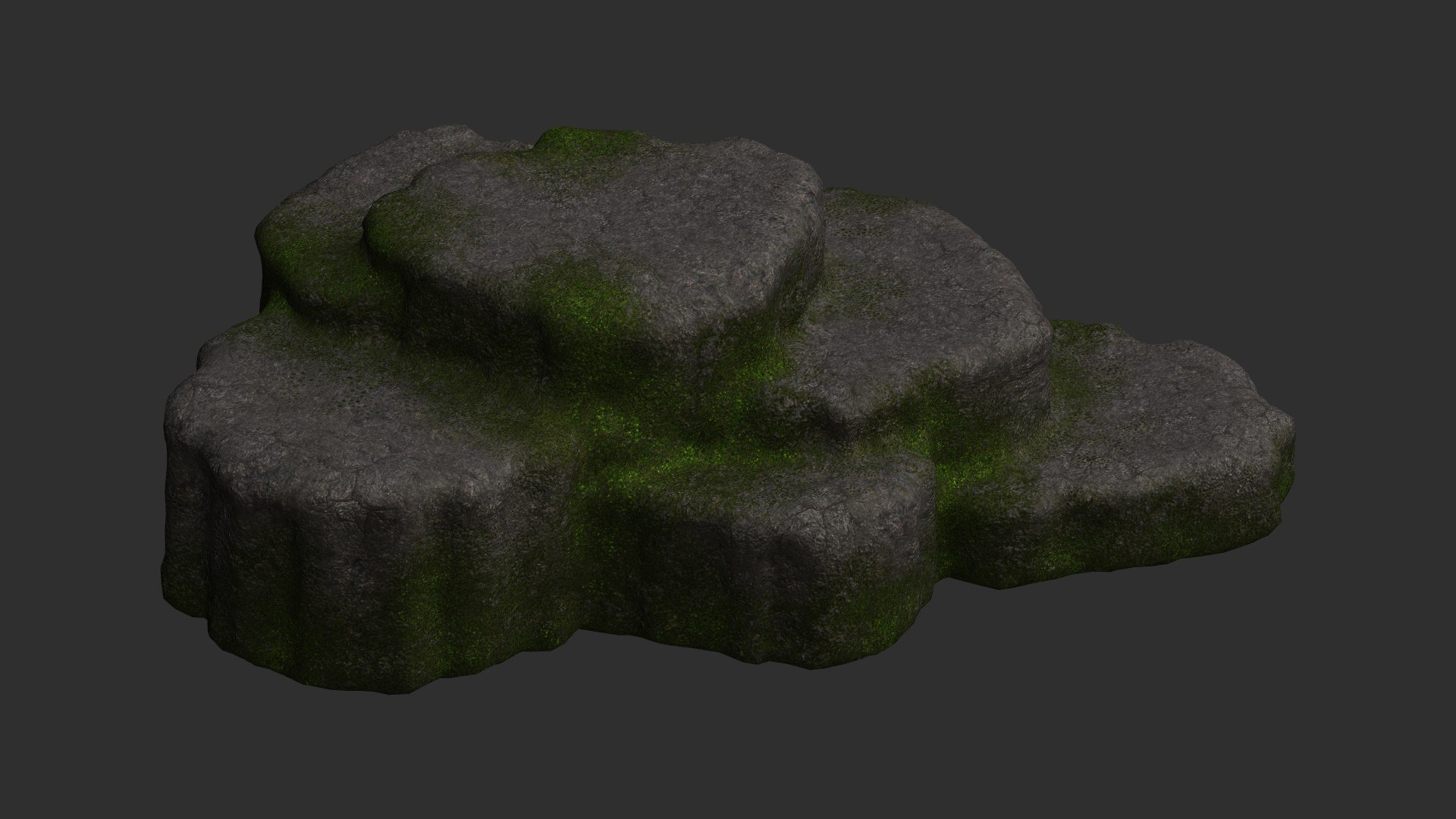 Cave Platform 4 - Moss 1 3D Model - TurboSquid 2083183