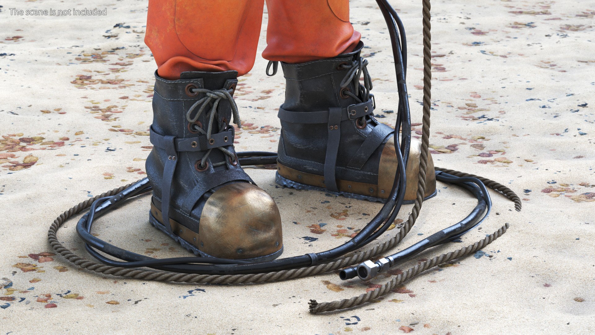 Old Rusty Diving Suit Model - TurboSquid 2315701