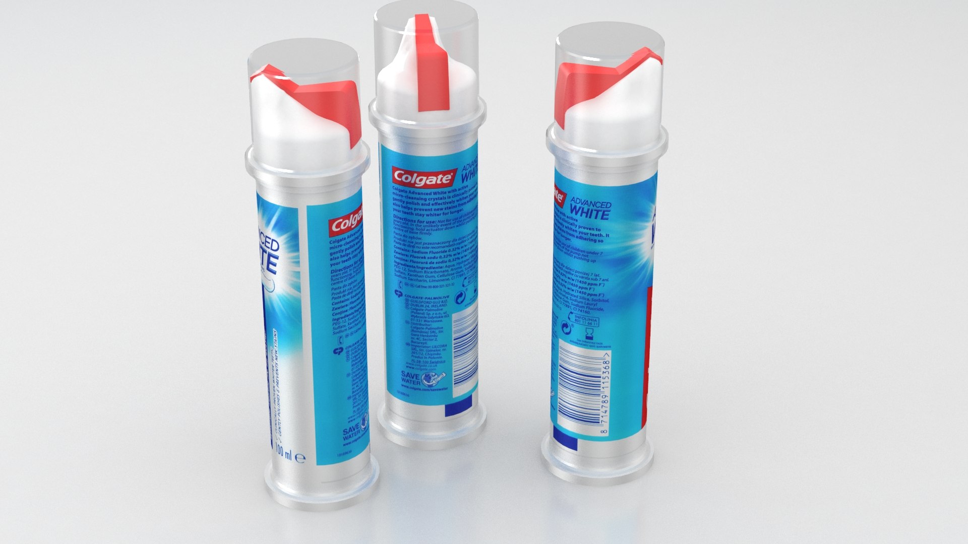 3D Toothpaste Model - TurboSquid 1393757