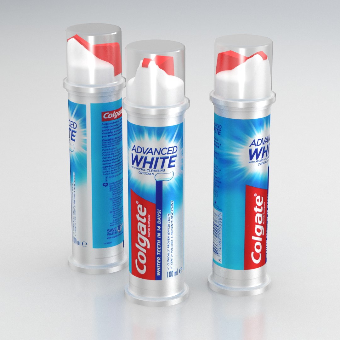 3D Toothpaste Model - TurboSquid 1393757