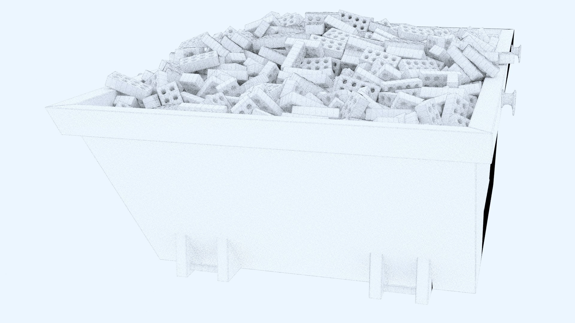 Industrial Container With Concrete Bricks 2 3D Model - TurboSquid 1966378