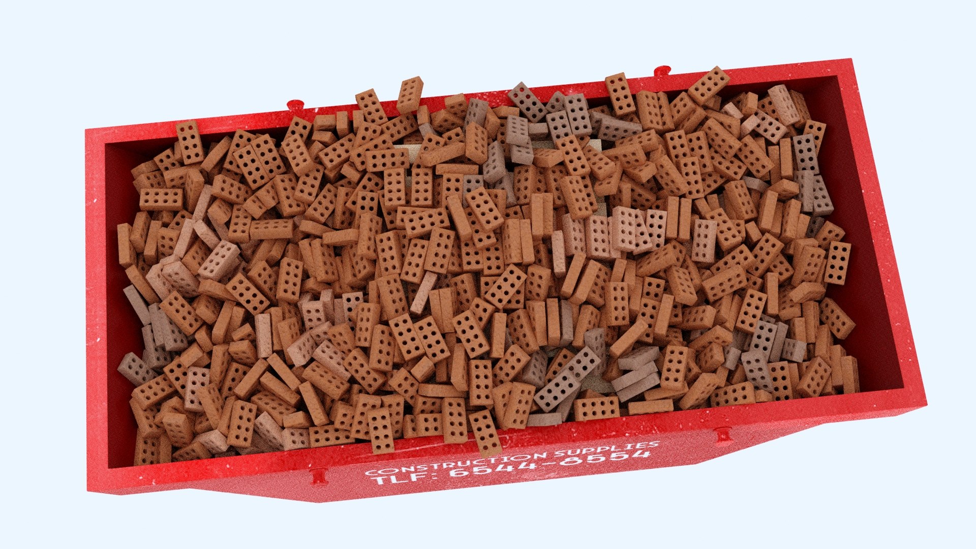 Industrial Container With Concrete Bricks 2 3D Model - TurboSquid 1966378