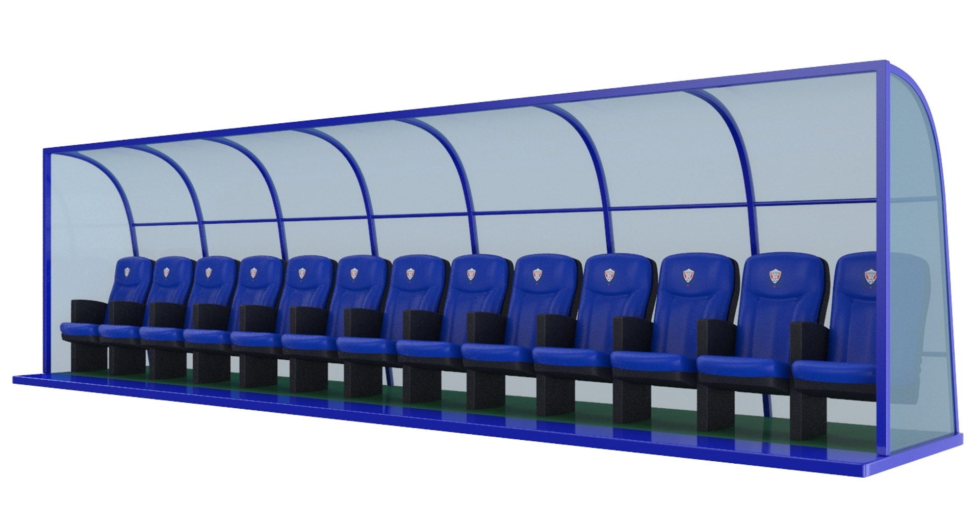 Real soccer bench 3D model - TurboSquid 1300982