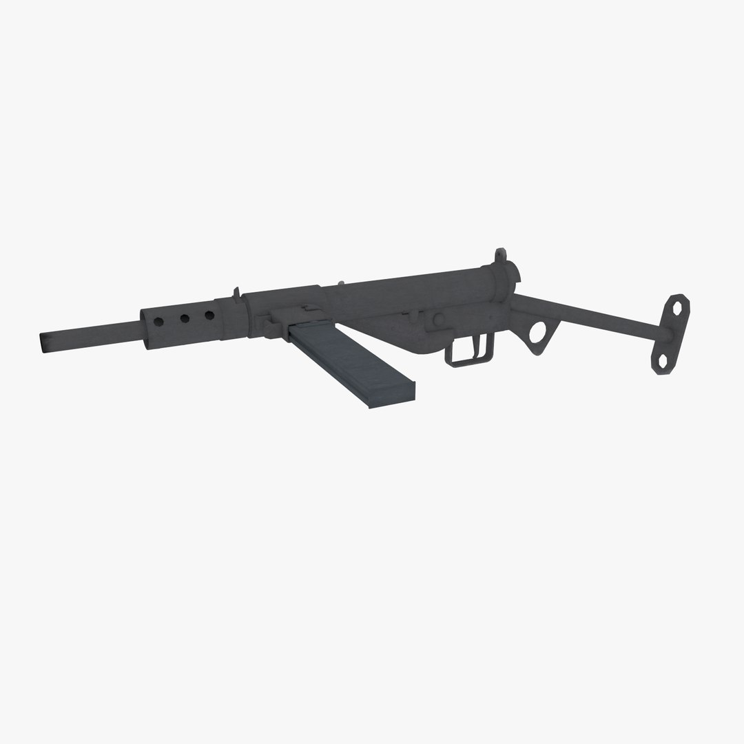 British Sten Mark Ii 3d Model
