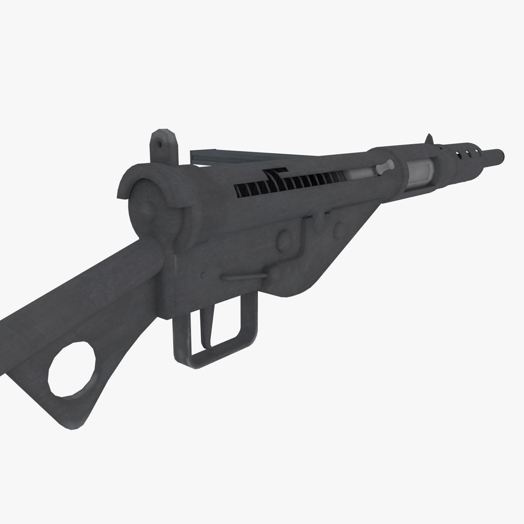 British Sten Mark Ii 3d Model