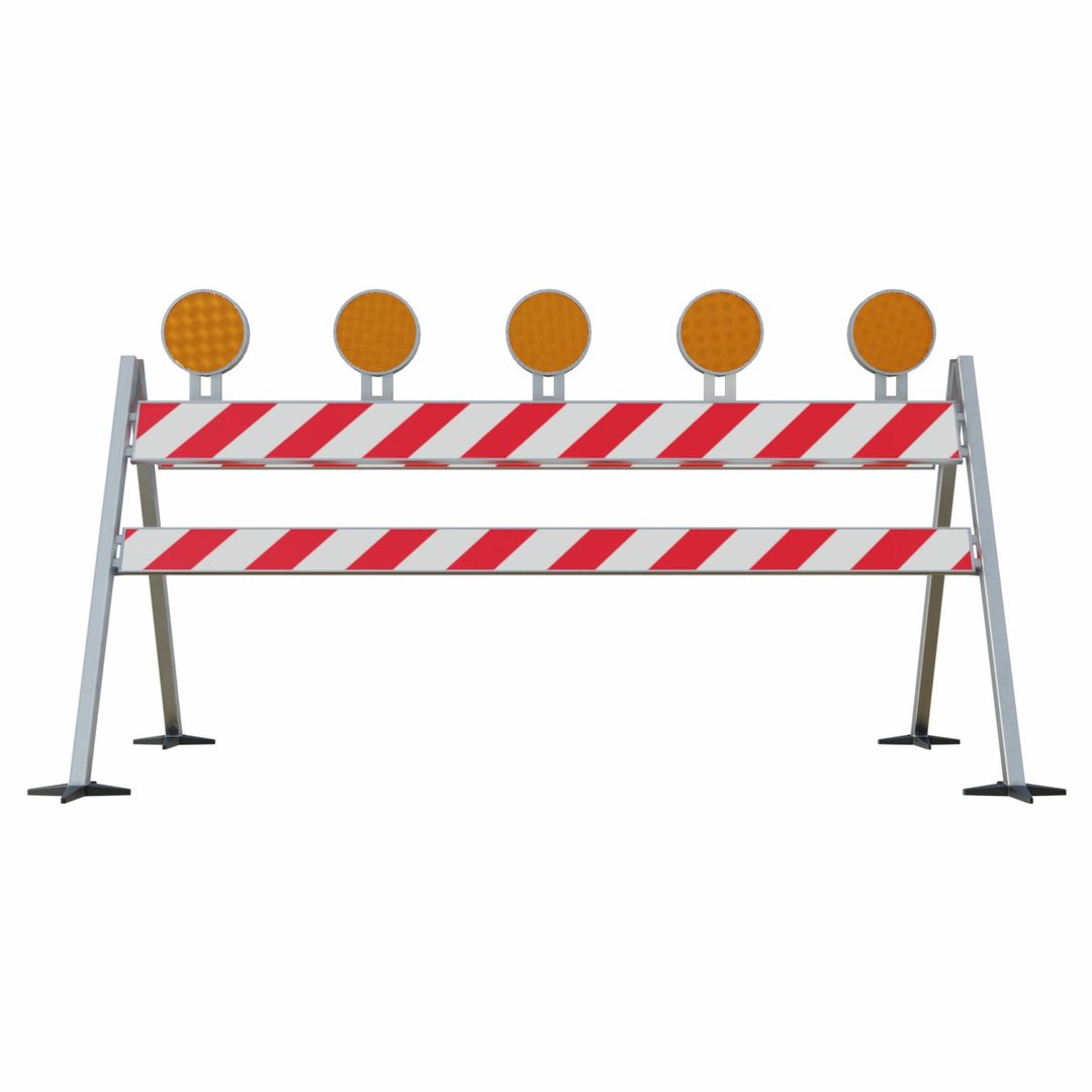 Traffic barrier model - TurboSquid 1632764