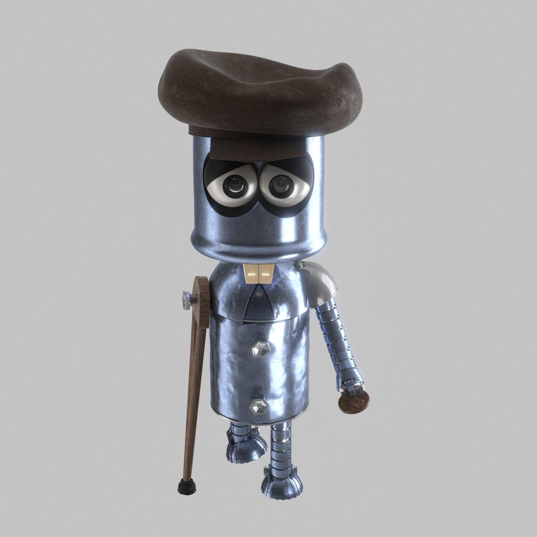 3d Futurama Tinny Tim Model