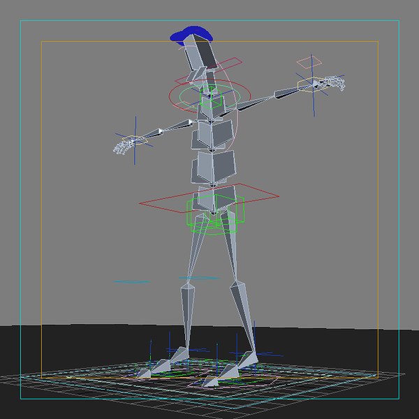 bones character 3d max