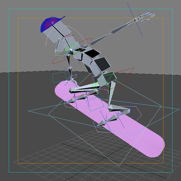 bones character 3d max