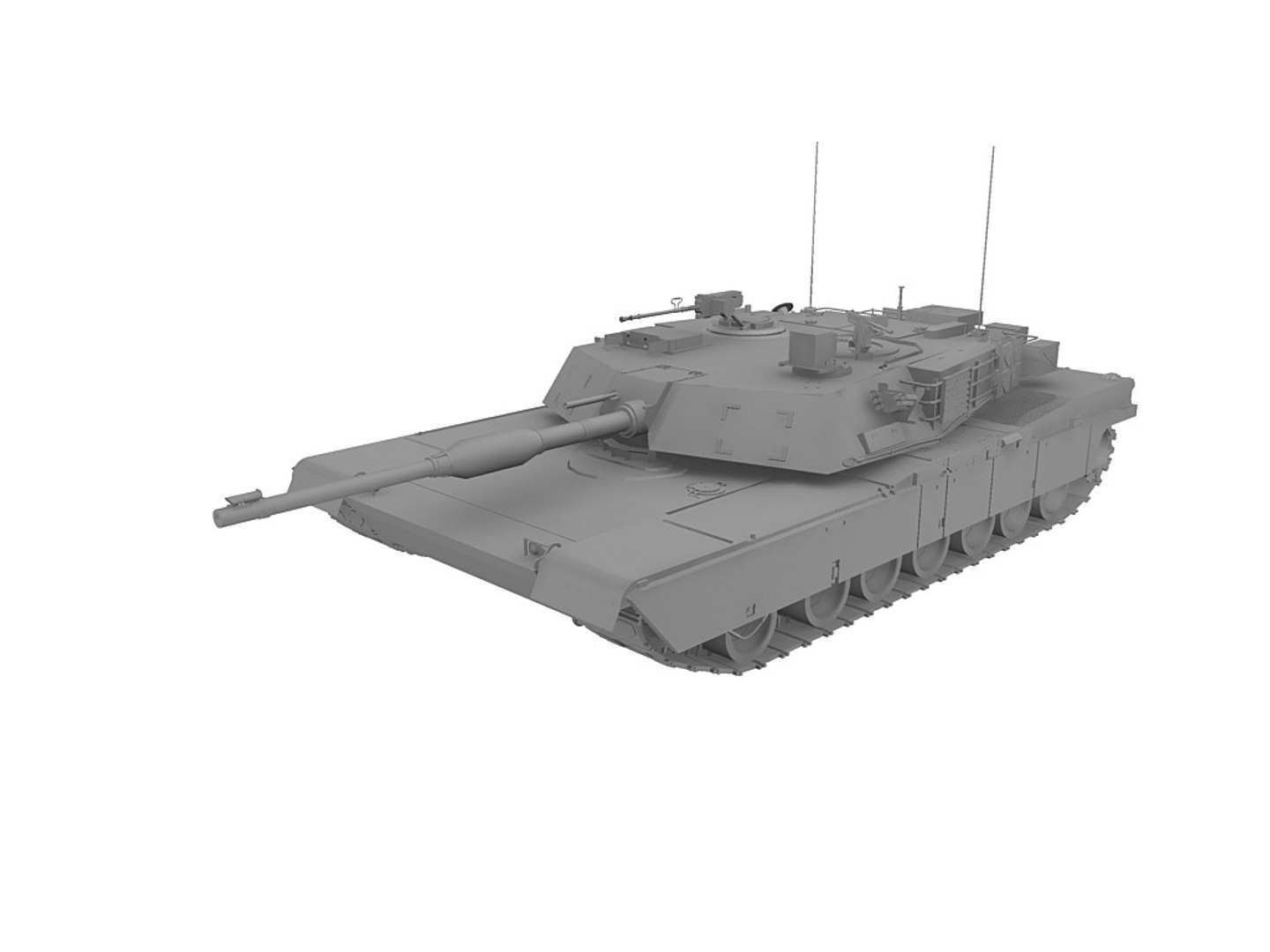 Abrams Tank 3d Model