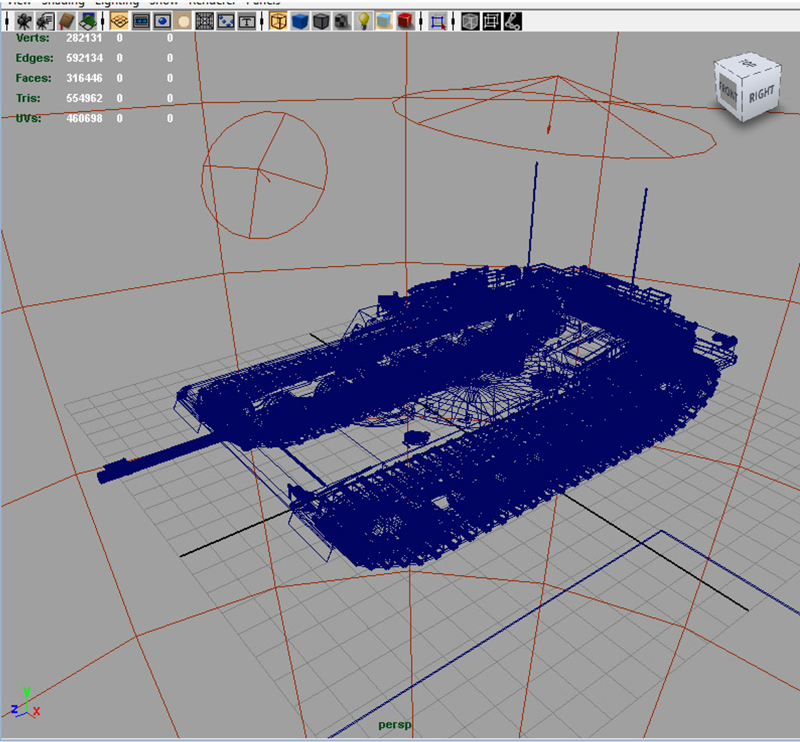 abrams tank 3d model