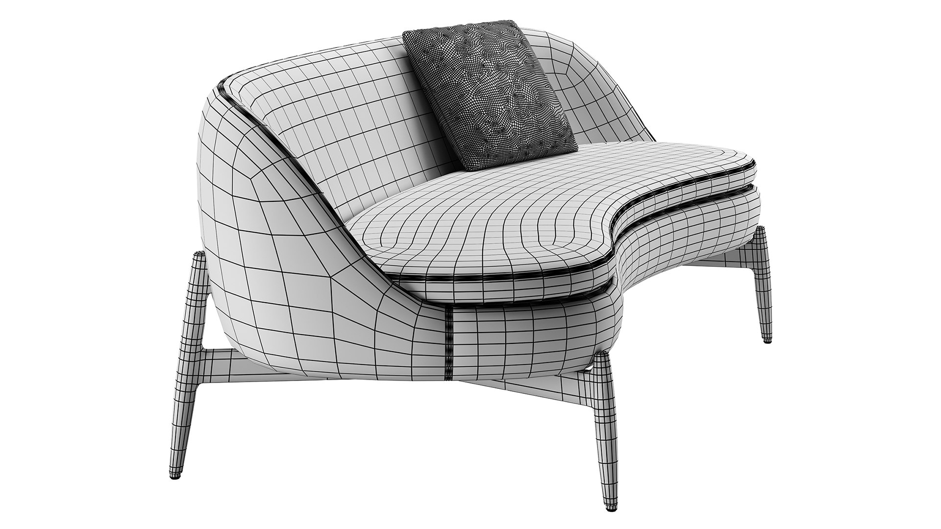 3D Model Sofa Sendai By Minotti - TurboSquid 1970431