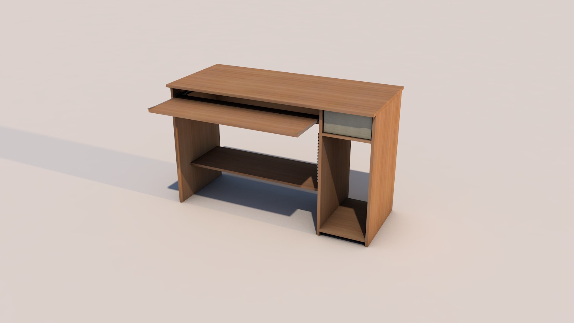 pc desk 3d obj