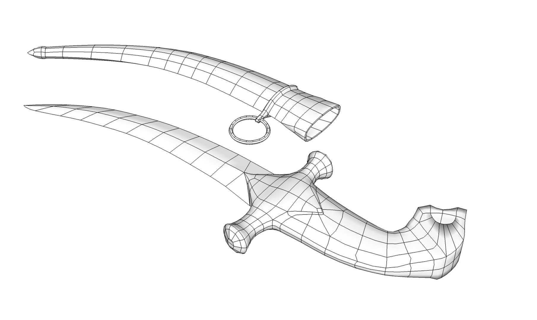 3D Dagger Knife Weapon Model - TurboSquid 1354832