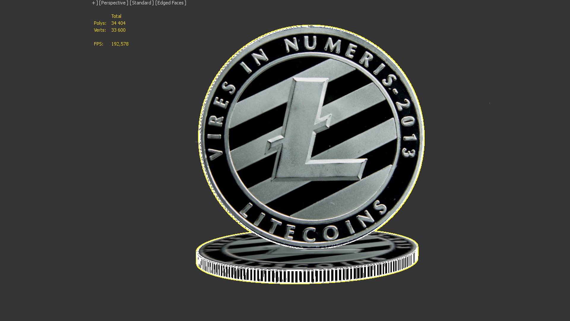 Litecoin Modelled 3D Model - TurboSquid 1696771