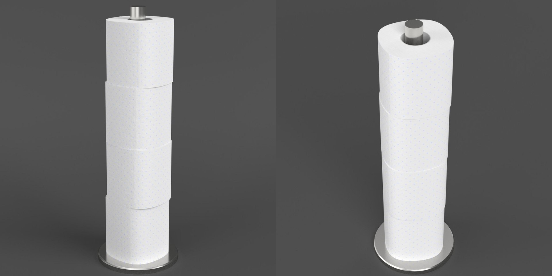 3D Toilet Paper Rolls Holder - TurboSquid 1650176