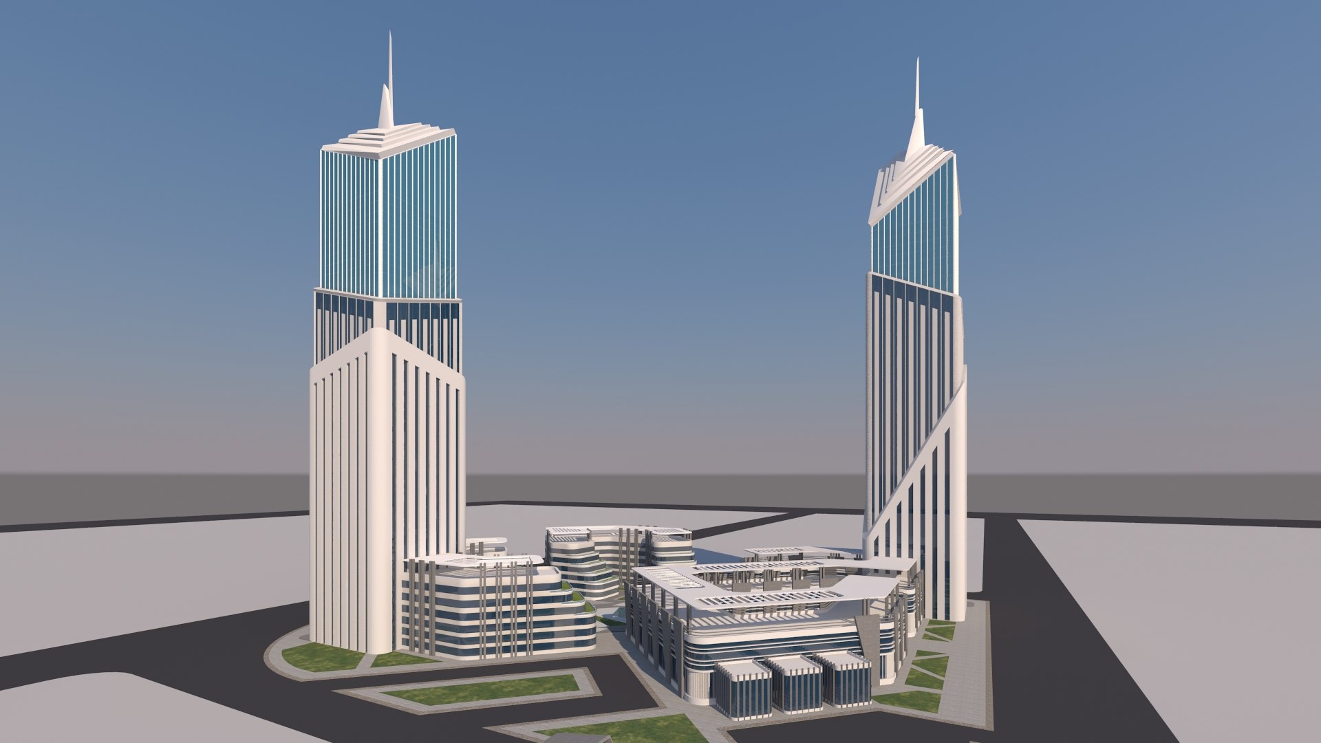 3D Trade Center Twin Tower - TurboSquid 1878772