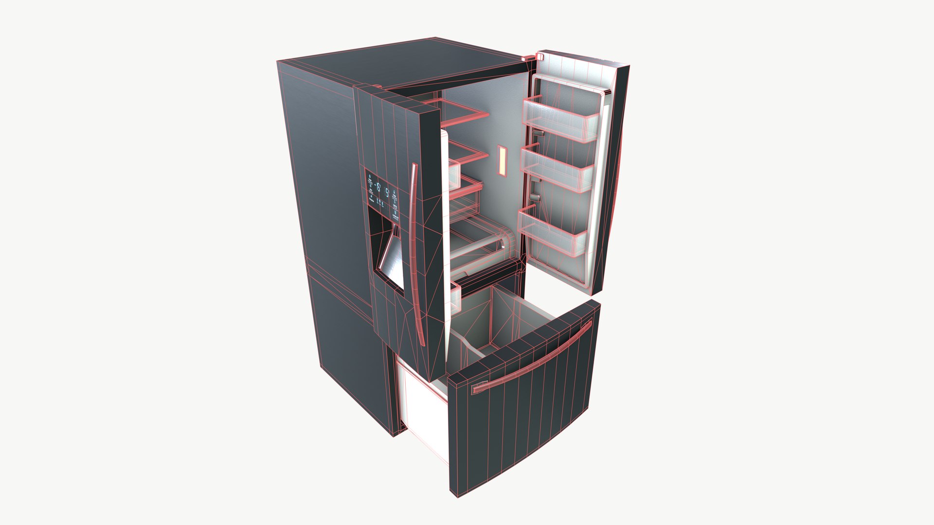 Fridge Model - TurboSquid 2336160