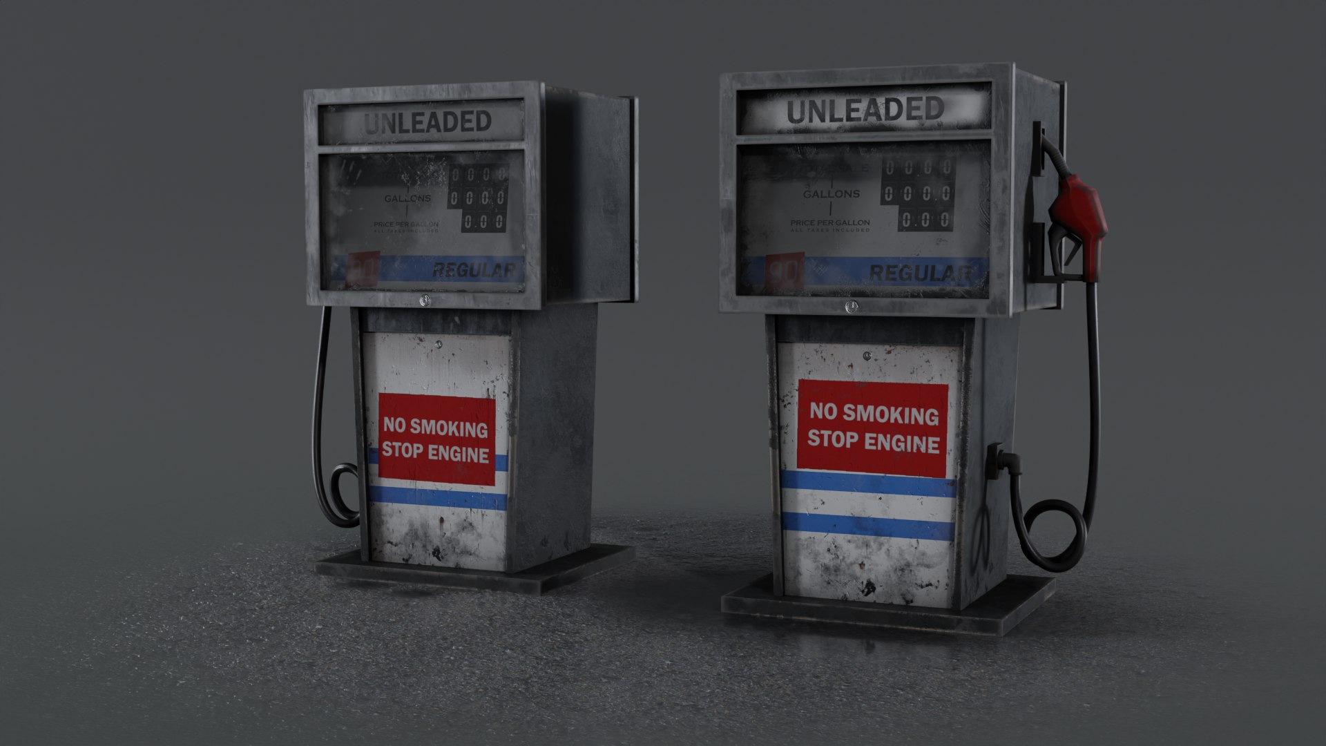 3D Realistic Gas Pump - PBR Low Poly Model - TurboSquid 2135474