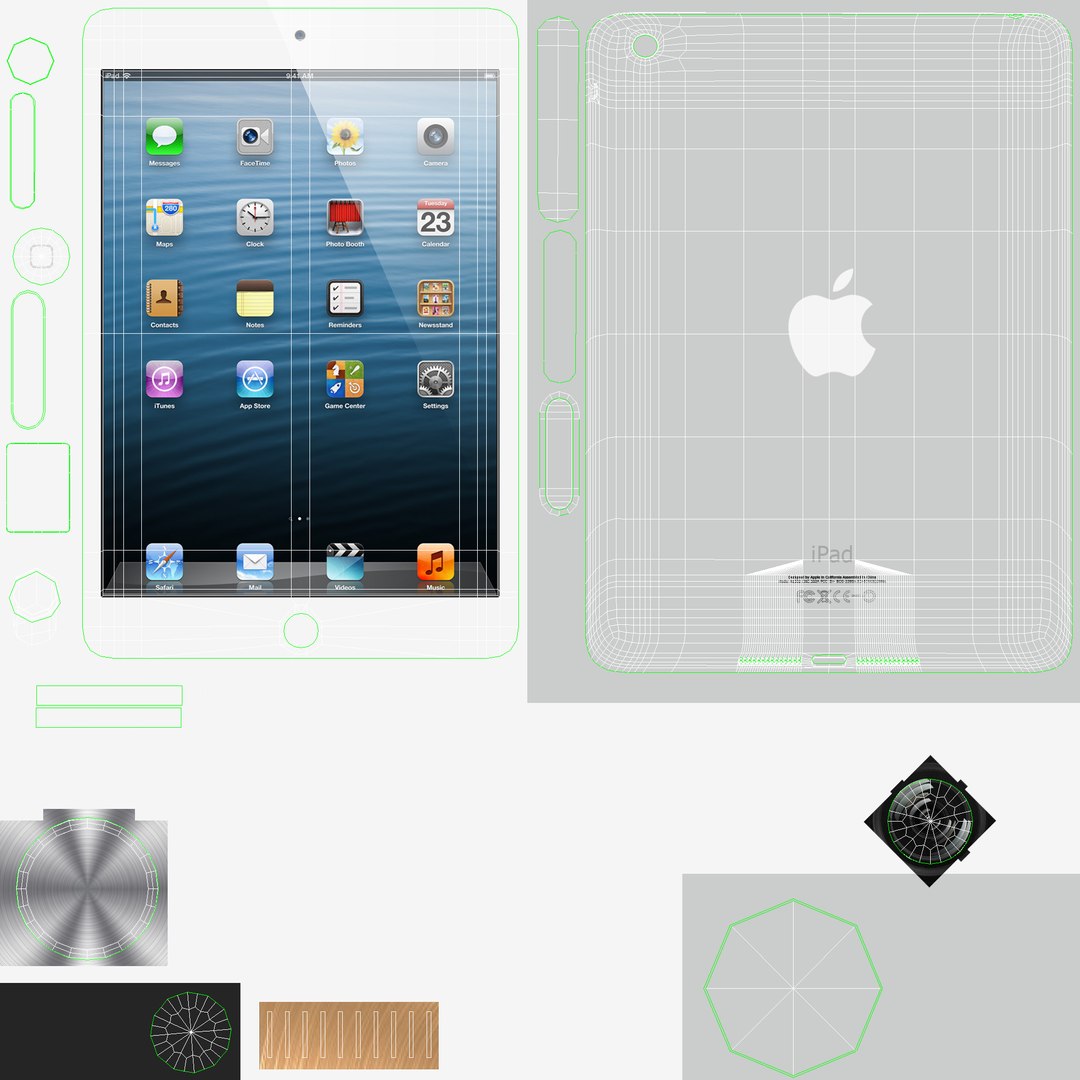 3d new apple ipad mini model