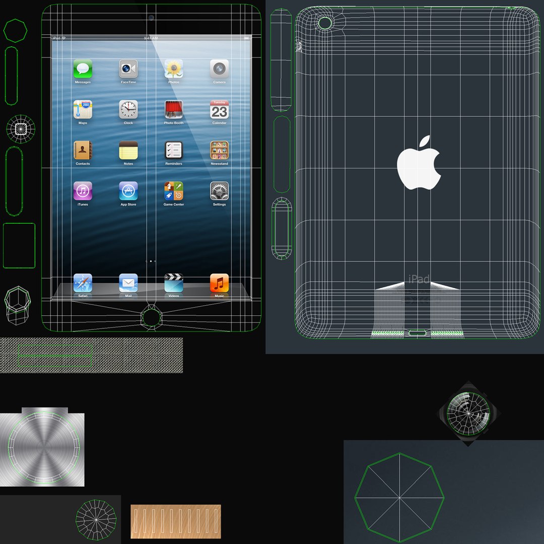 3d new apple ipad mini model