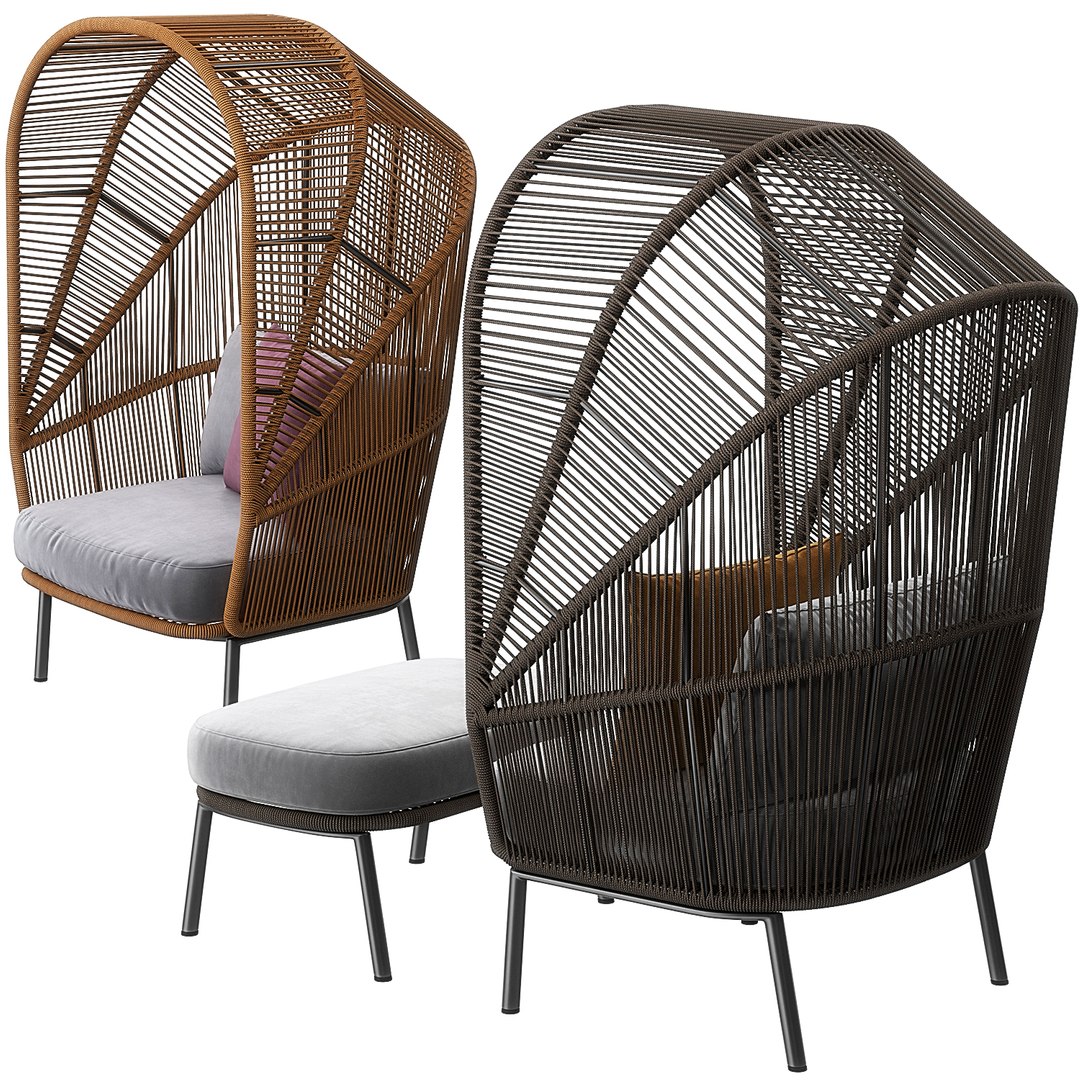 Cocoon chair dedon 3D model - TurboSquid 1584906
