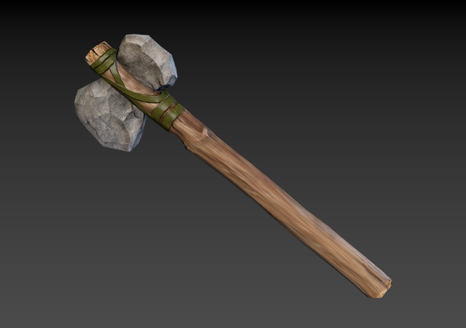 Stone Age Axe Low-poly 3D model - TurboSquid 1878997