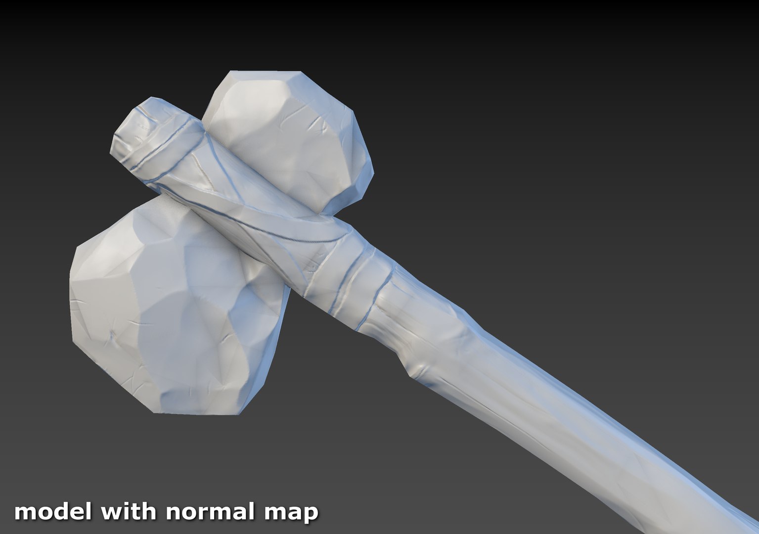 Stone Age Axe Low-poly 3D model - TurboSquid 1878997