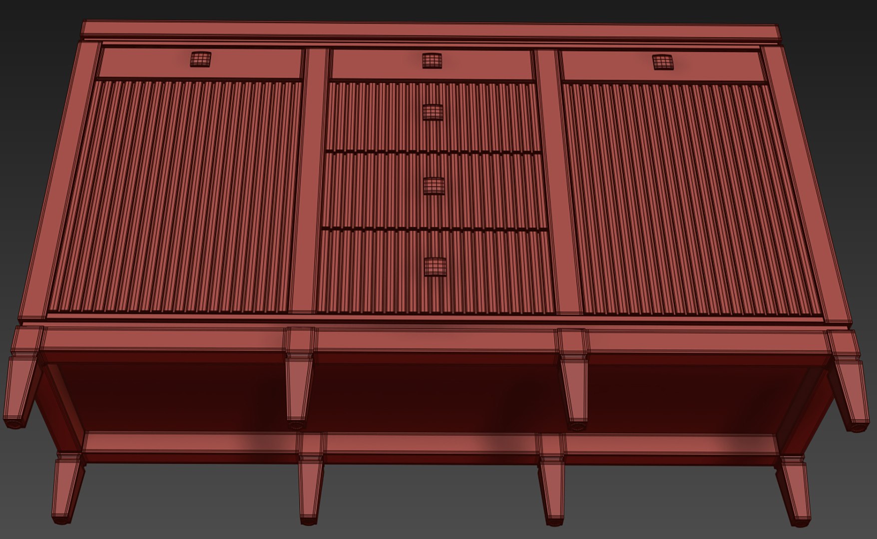 3D model Sideboard Foxtrot Siver - TurboSquid 2100007