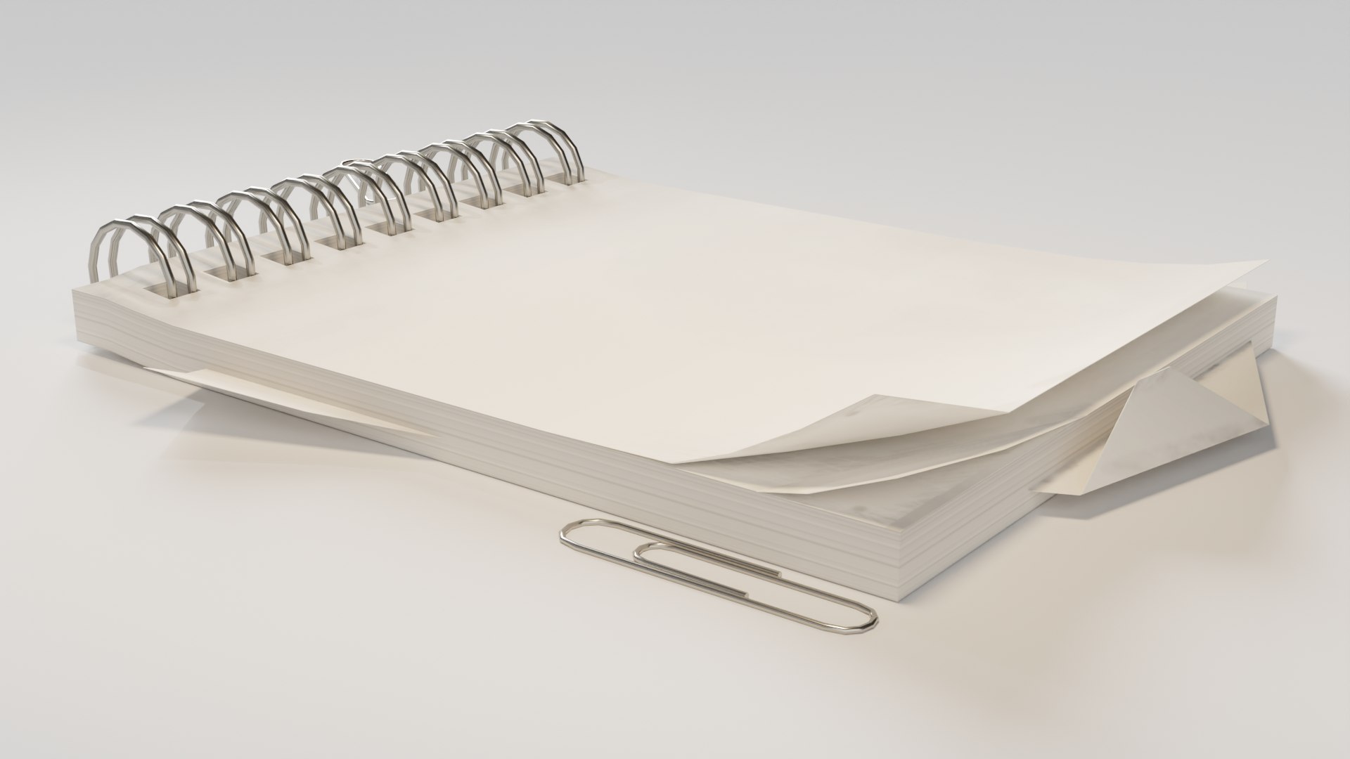 3D Model Notepad With Ring Binders - TurboSquid 2012170