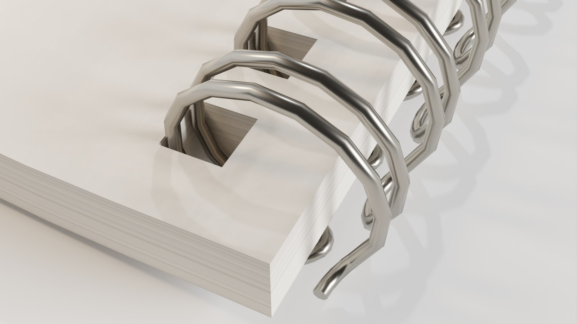 3D Model Notepad With Ring Binders - TurboSquid 2012170