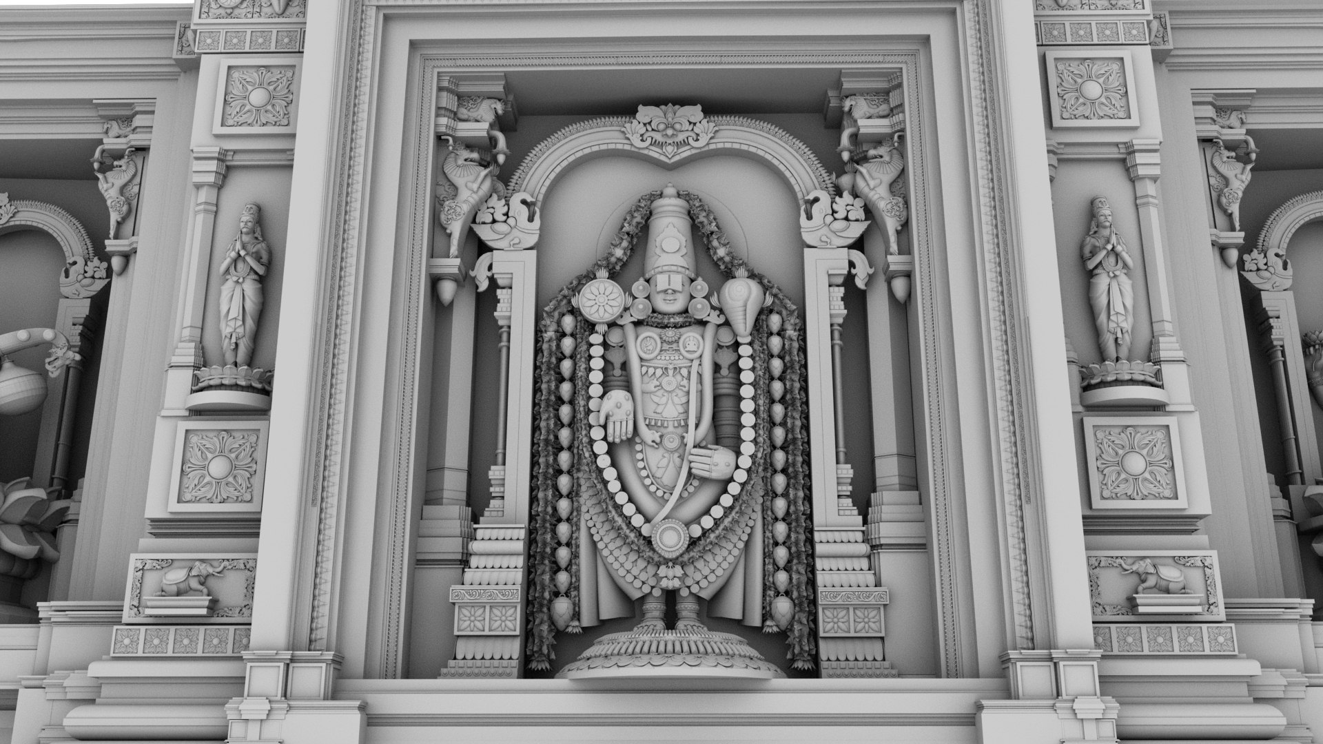 3D God Lakshmi Balaji Venkateswara Saraswati 3d Model Model ...
