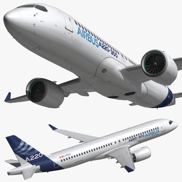 3D Airbus A220 300 Color House - TurboSquid 1774483