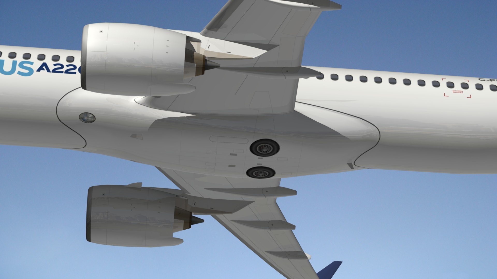 3D Airbus A220 300 Color House - TurboSquid 1774483