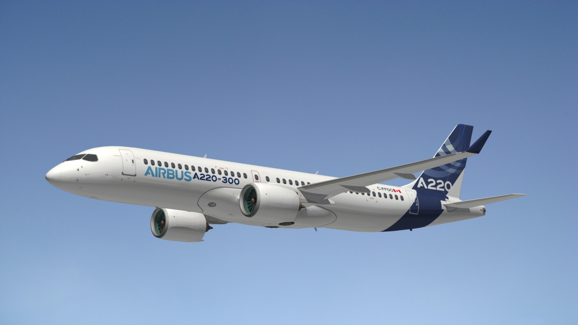 3D Airbus A220 300 Color House - TurboSquid 1774483