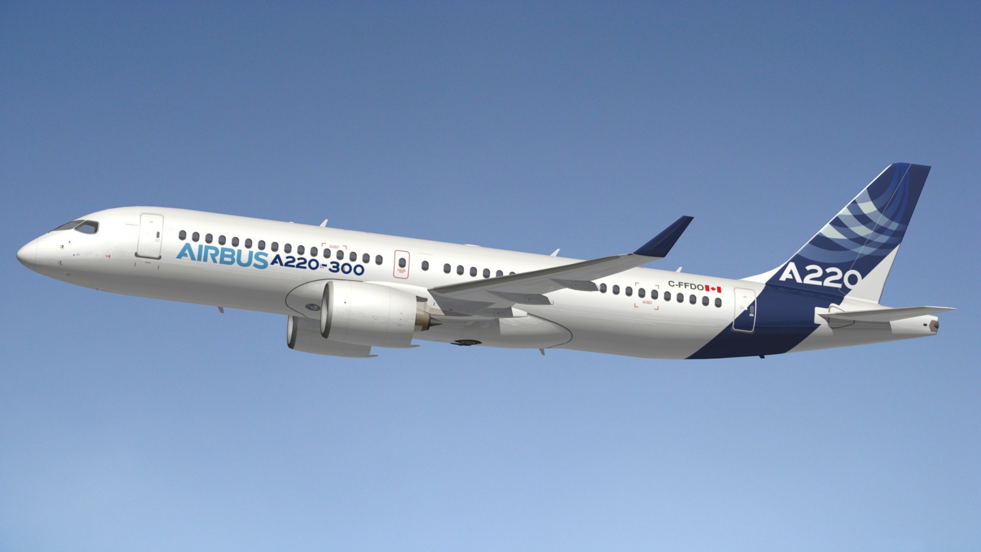 3D Airbus A220 300 Color House - TurboSquid 1774483