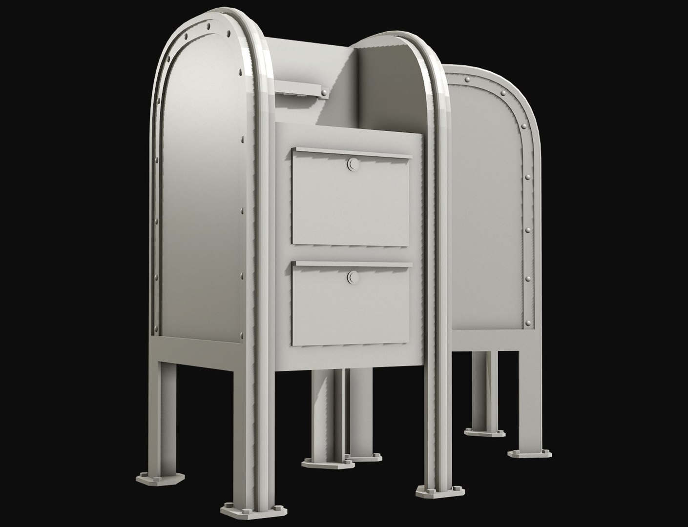 3D Model Mail Box-1 - TurboSquid 2301247