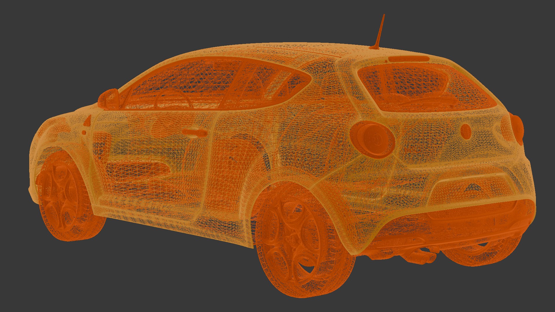 3D Alfa Romeo Mito - TurboSquid 2386953