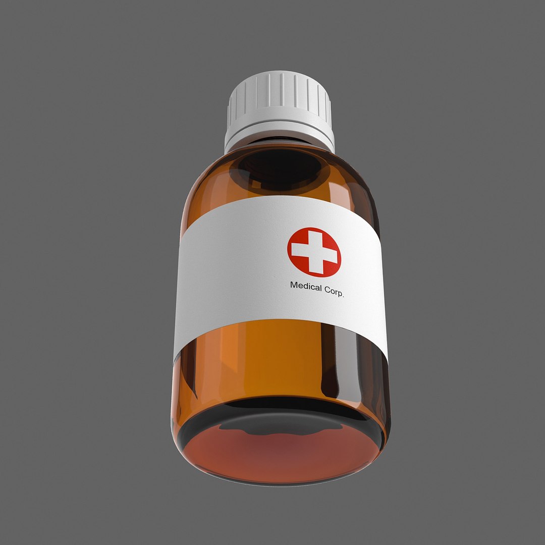 3d max medical bottle