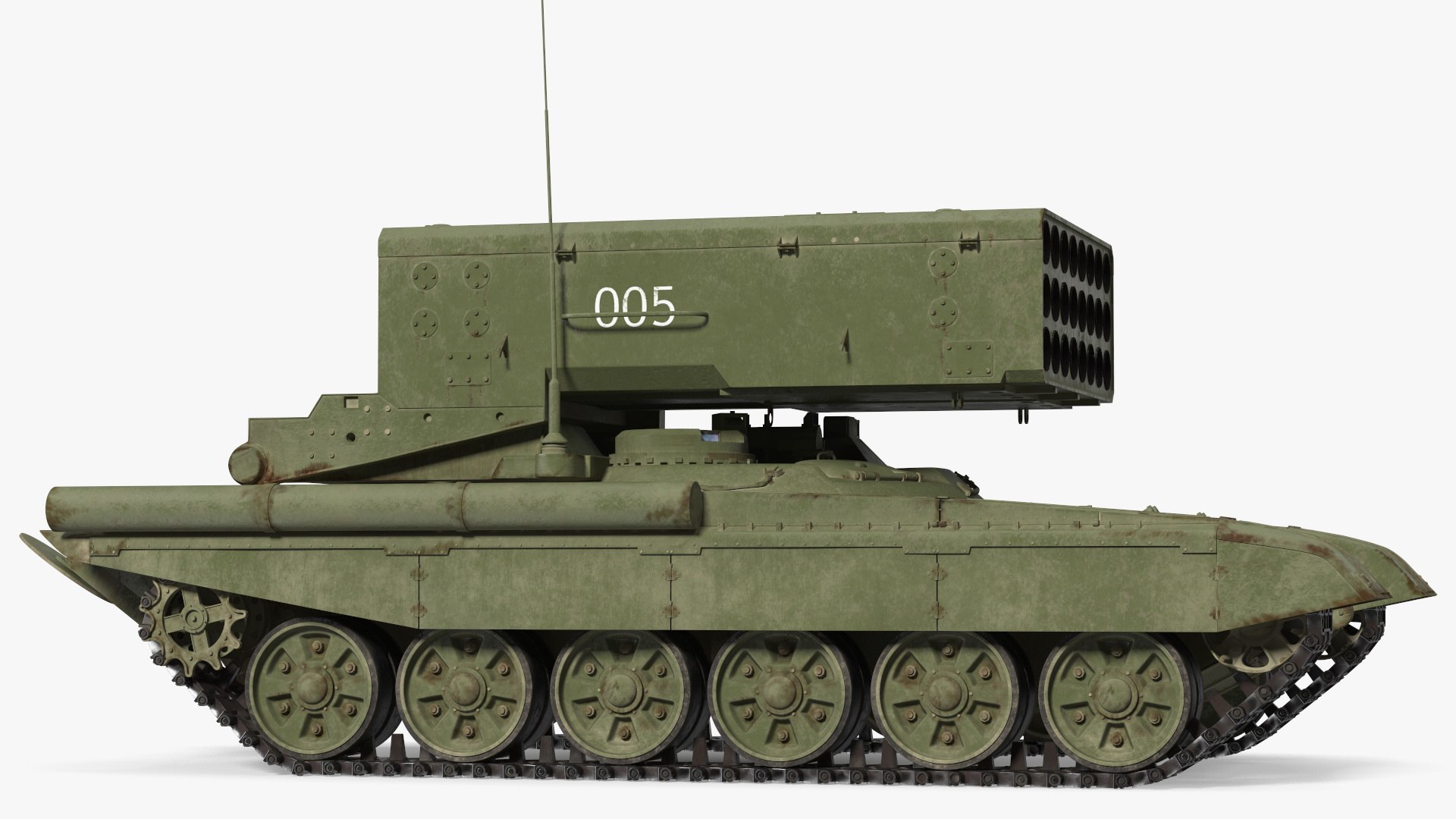 3d model russian multiple rocket launcher
