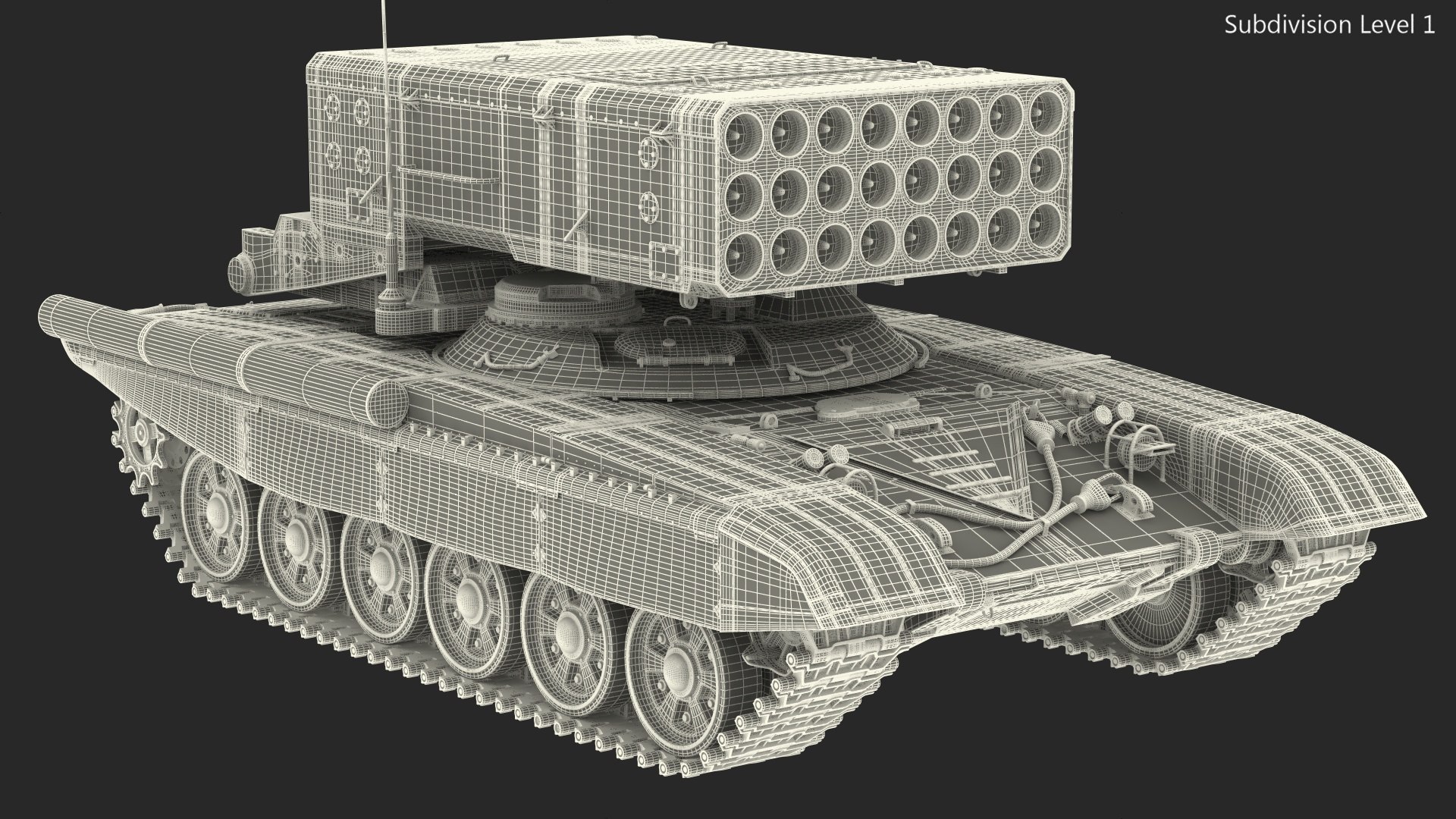 3d Model Russian Multiple Rocket Launcher