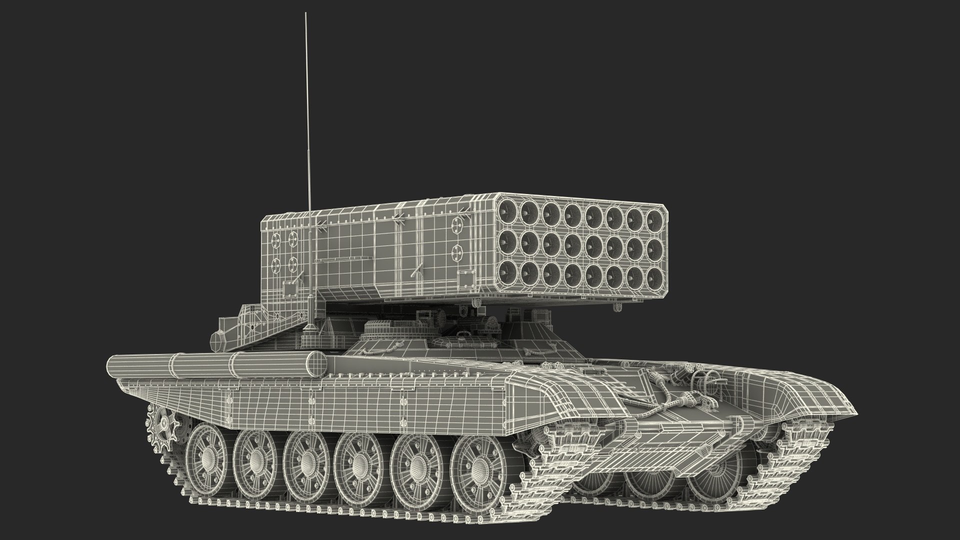 3d Model Russian Multiple Rocket Launcher