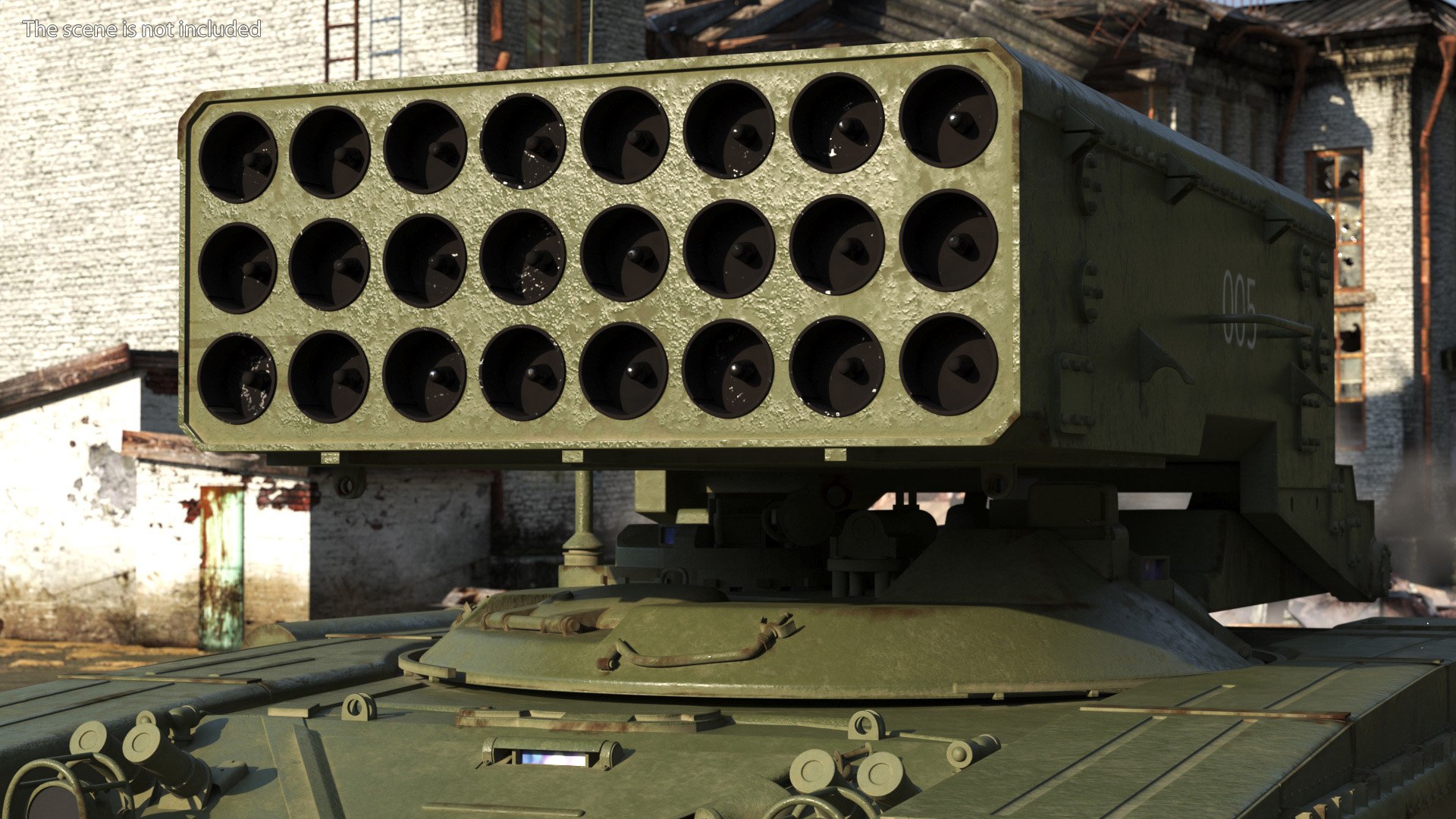 3d model russian multiple rocket launcher