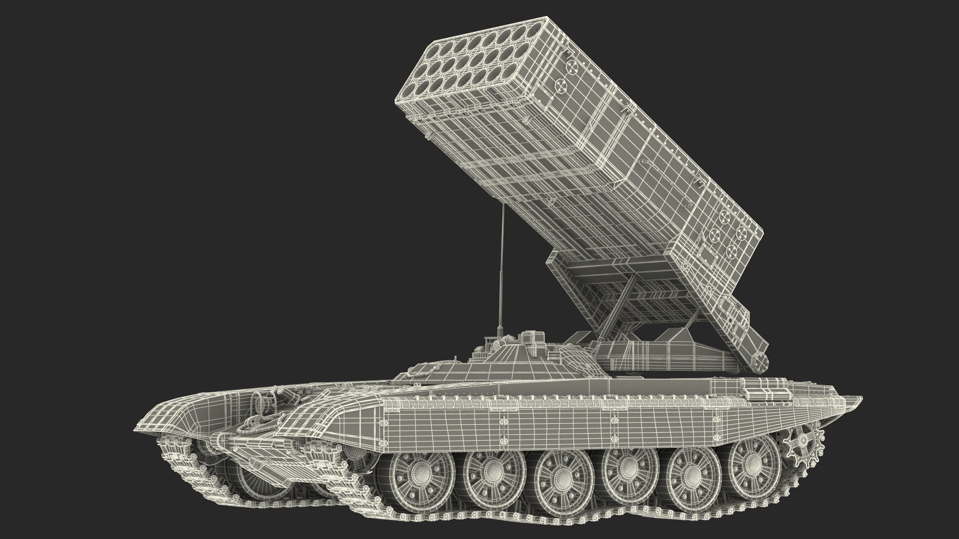 3d Model Russian Multiple Rocket Launcher