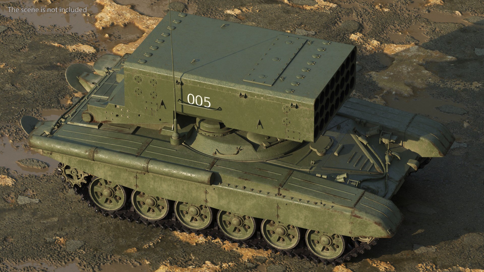 3d model russian multiple rocket launcher
