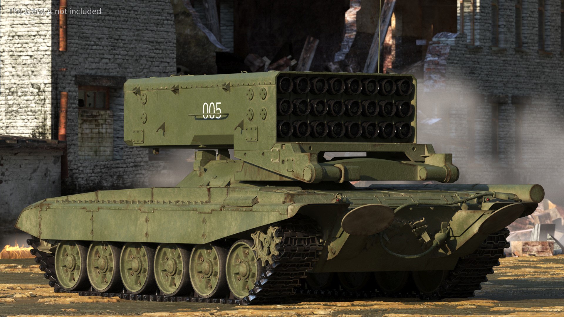 3d model russian multiple rocket launcher