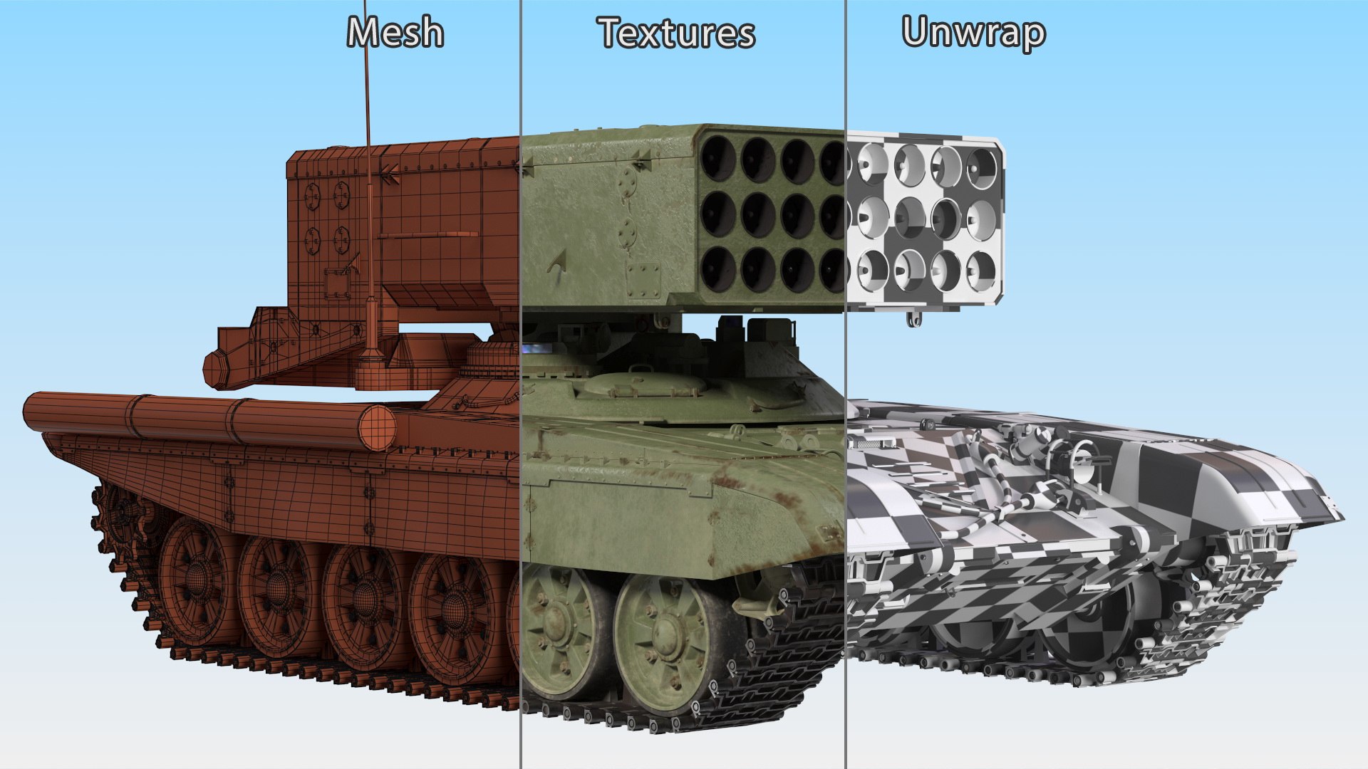 3d Model Russian Multiple Rocket Launcher