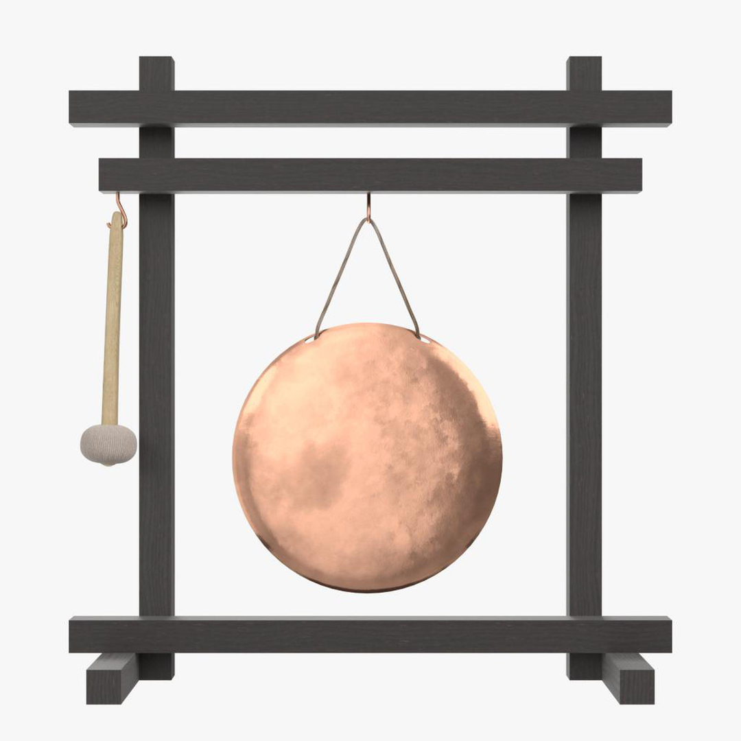 3D Gong Ready Model - TurboSquid 1450306